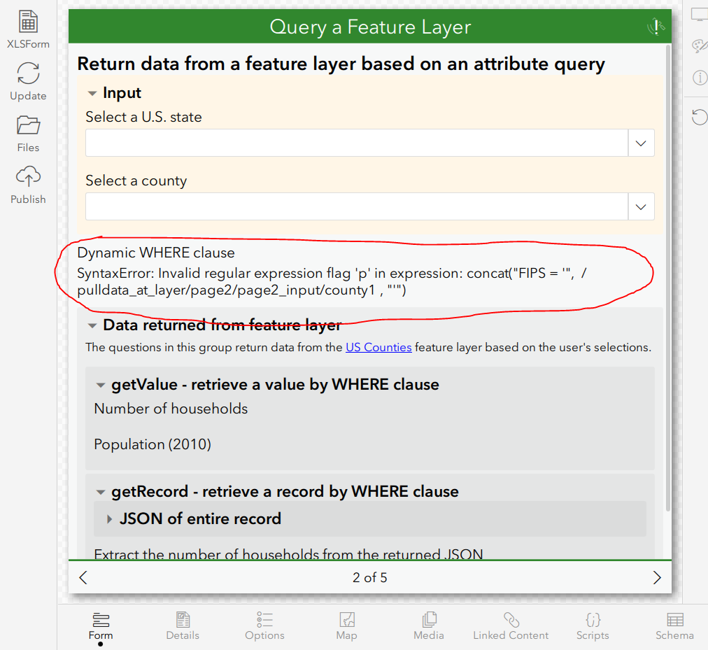 Solved Pulldata Layer Fails When WHERE Clause Include Esri