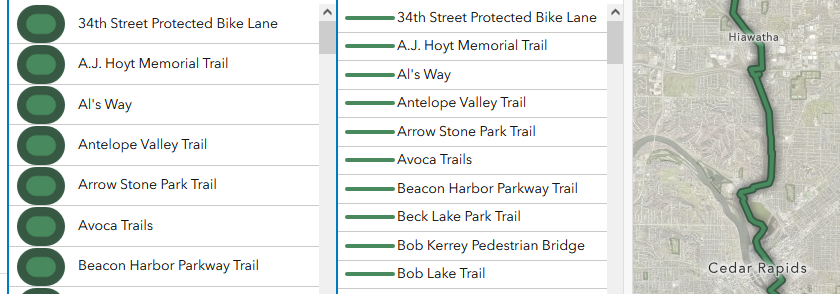 Solved: Dashboard List - Changing the size of the icon - Esri Community