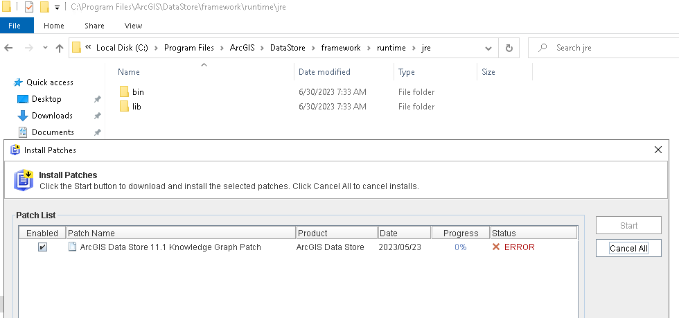 Solved Arcgis Data Store 11 1 Install Knowledge Graph P Esri
