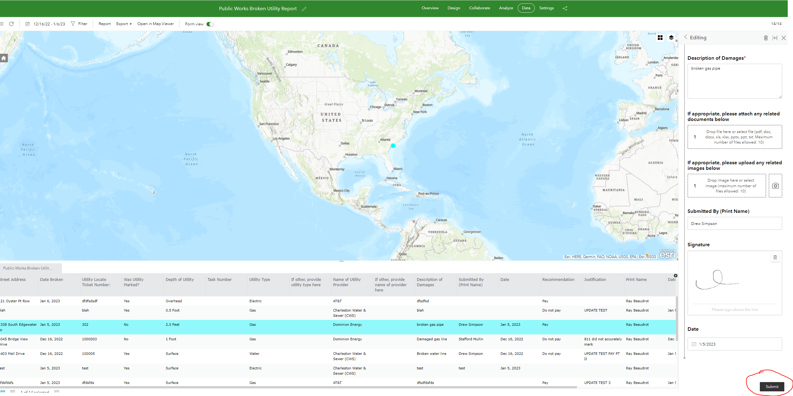 When A Record Is Updated In A Feature Layer Trig Esri Community 