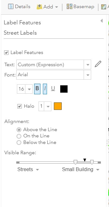Offsetting Text labels for Line features in Map Vi... - Esri Community