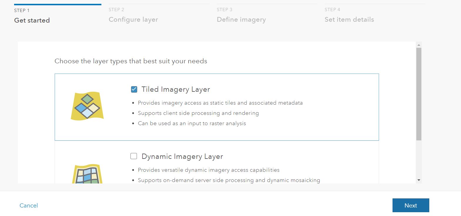 Create A Imagery Layer Esri Community