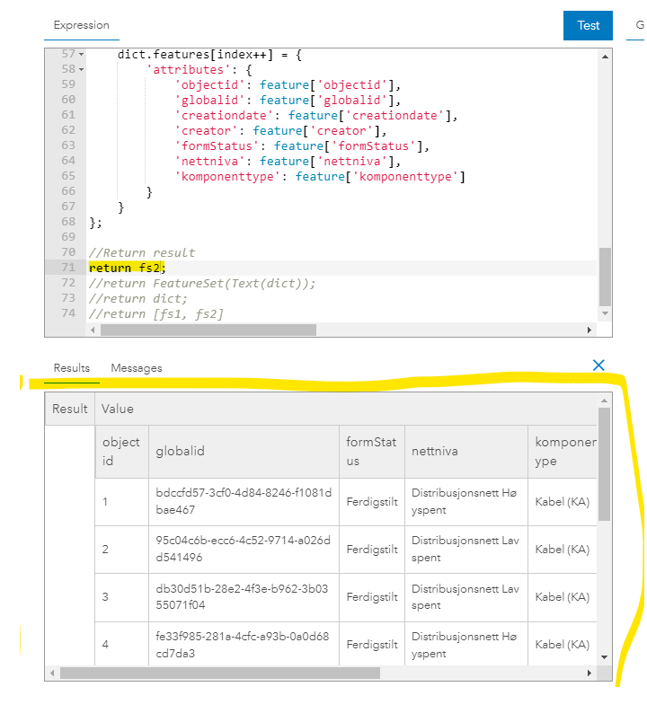 ArcGIS Dashboard Using Arcade to union two dataset... - Esri Community