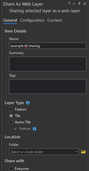 TIF raster to Map Image Layer - Esri Community