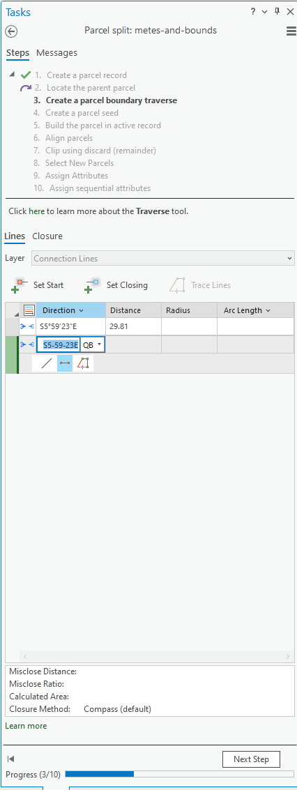 Solved Traverse Tool Layer Option Greyed Out After Start Esri Community