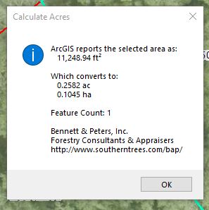 Acreage or Area Units of Selected Features - Esri Community