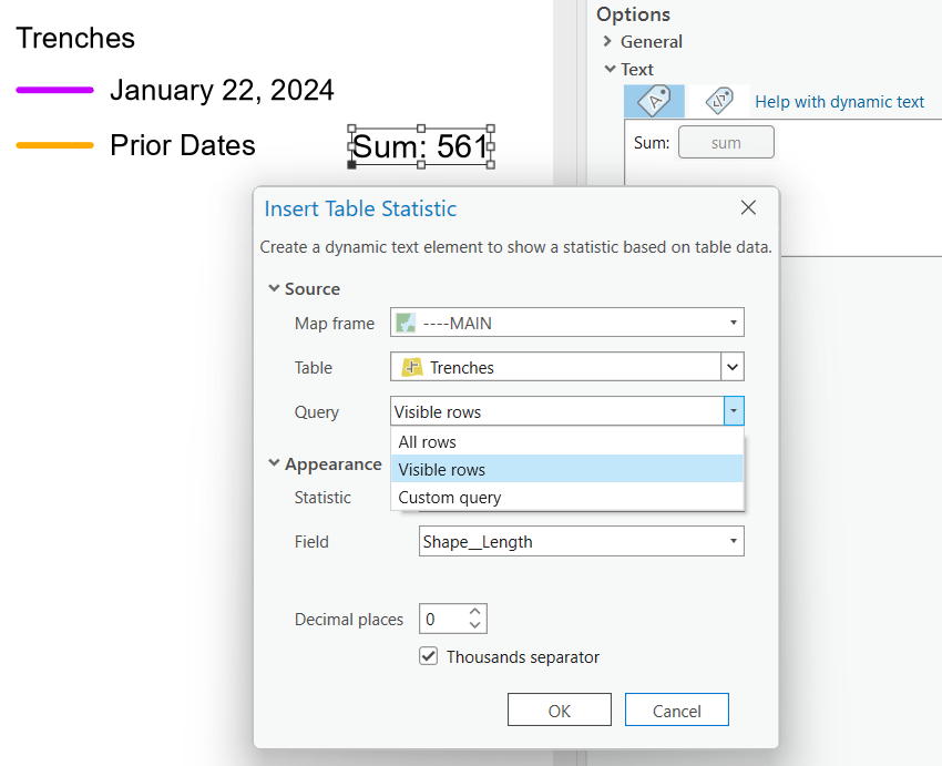 Summary Statistics for Thematic Map Legend - Esri Community