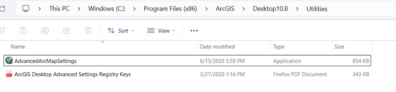 Request to add an "Advanced ArcMap Settings" utili... - Esri Community