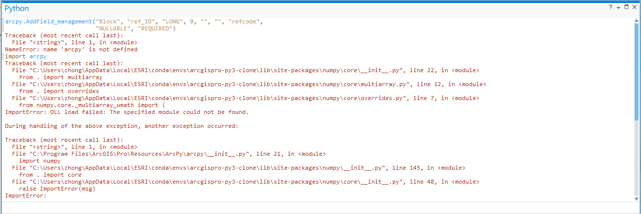 Solved Unable To Use Arcpy In Python Window Within Arcgis Esri Community