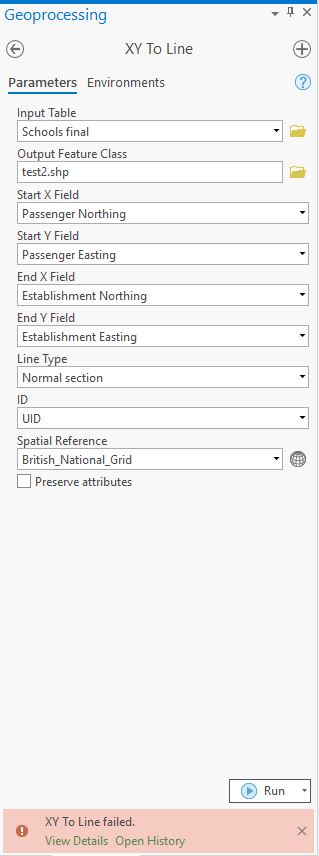 Coordinate Table To 2 Point Line