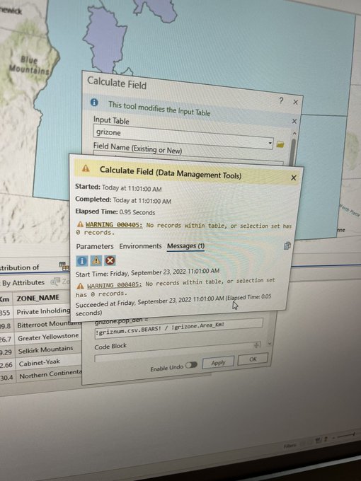 Extensive Errors With Basics Calculate Geometry Esri Community