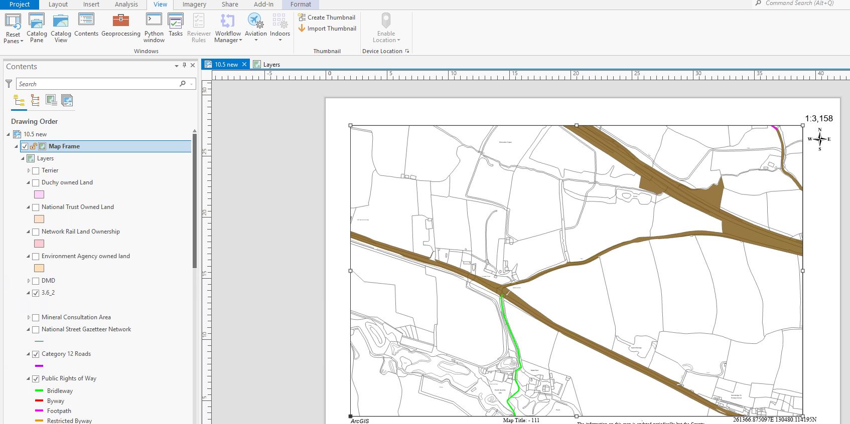 link a map pane to a map frame - Esri Community