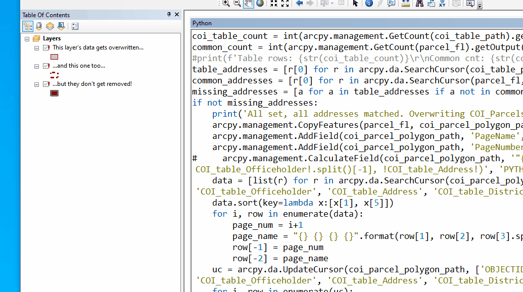 Solved Arcgis Pro Removing Map Layers When Data Is Overwr Esri Community