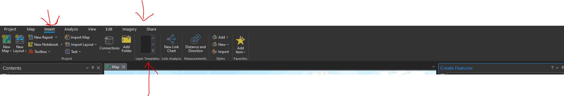 Insert tab not showing any preset layers in Layer ... - Esri Community