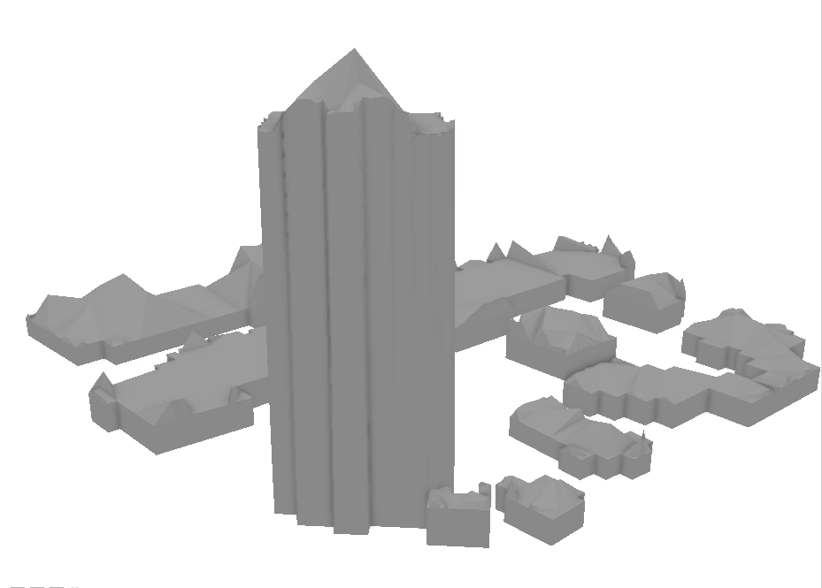 Blocky or jagged multipatch building rooftops - Esri Community
