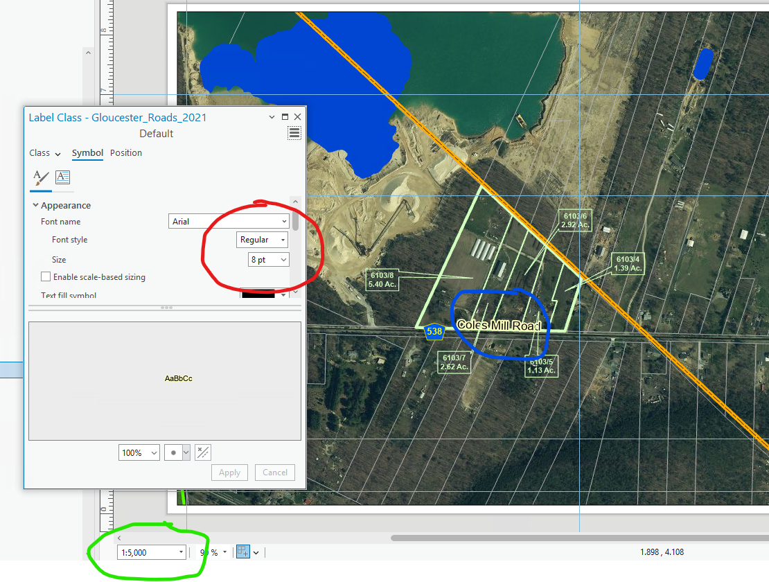 Fixed font size from labeling features in ArcPro r... - Esri Community