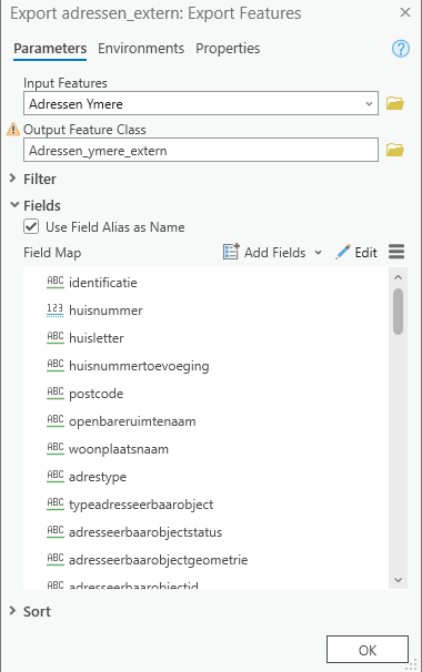 Editing Fields In Export Features Wont Work Esri Community