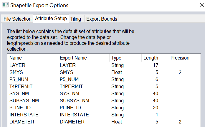 Global Mapper Export Attribute Precision - Esri Community