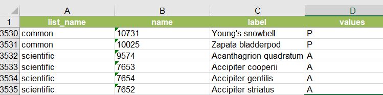 Scientific and Common Names selection via dropdown... - Esri Community