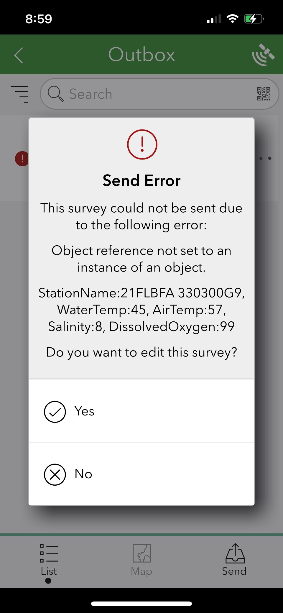 Solved Send Error Object Reference Not Set To An Instanc Esri Community