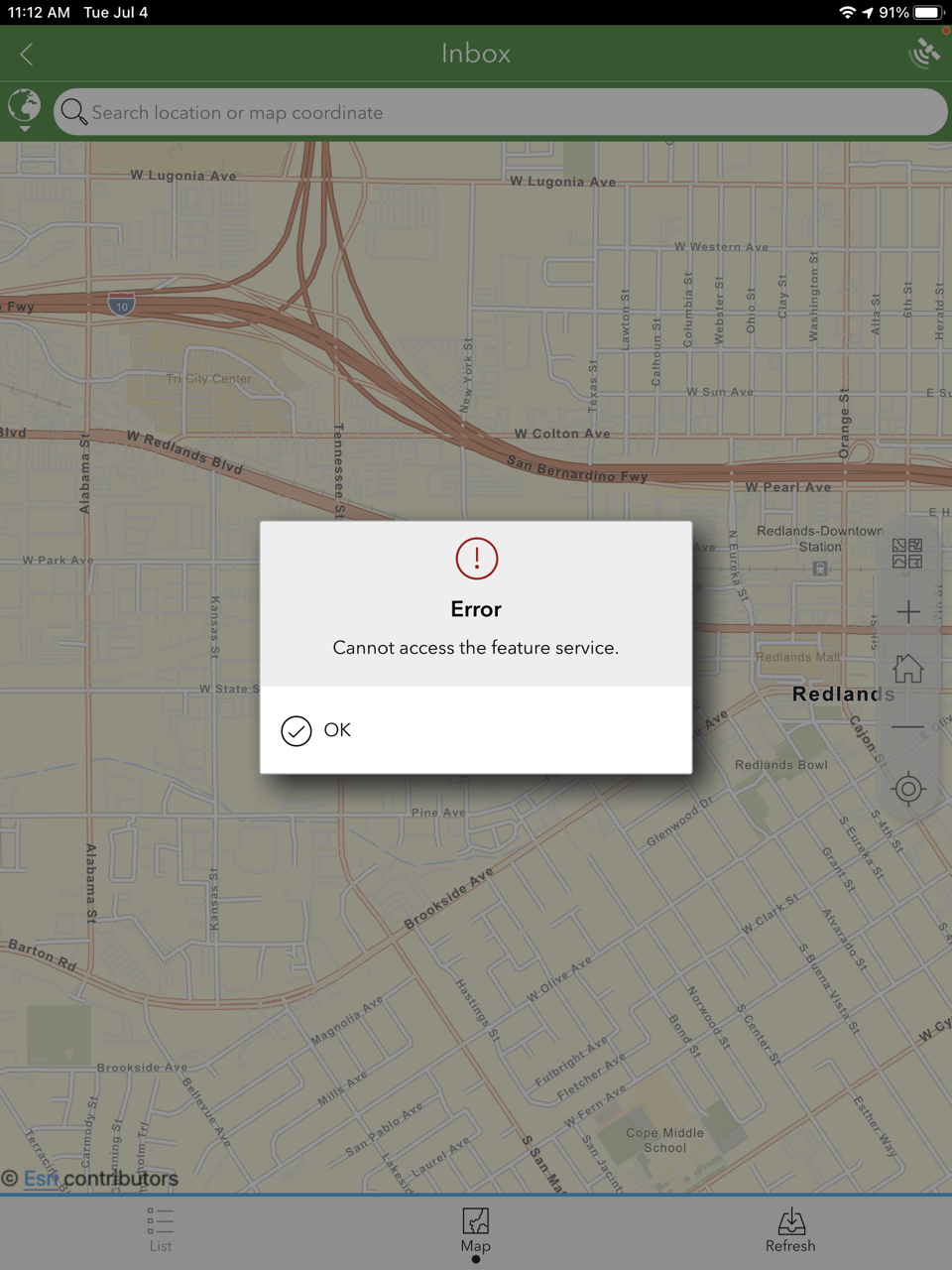 Cannot Access The Feature Service Error In Surve Esri Community