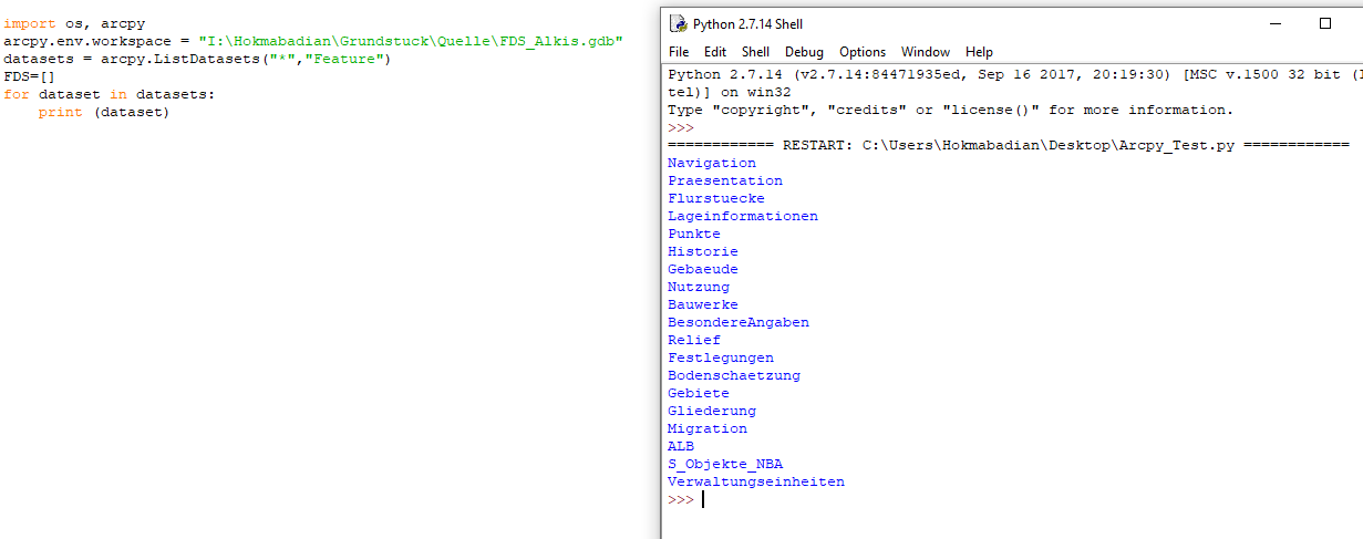 Access To Feature Class Via Feature Dataset Model Esri Community