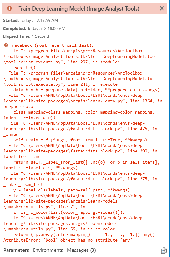 TRAIN DEEP LEARNING MODEL ERROR FAILED - Esri Community TRAIN DEEP LEARNING MODEL ERROR FAILED - Esri Community