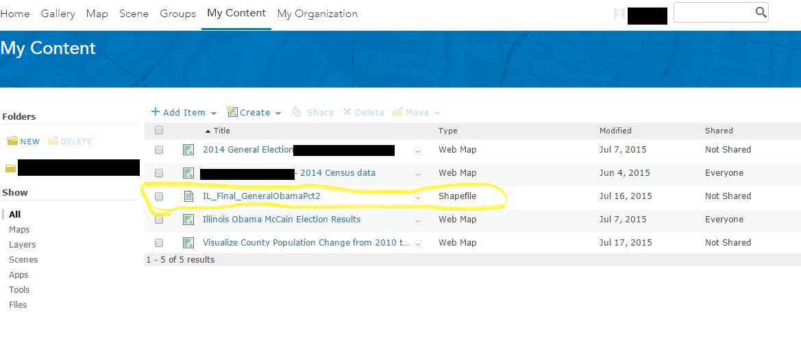 Solved Unable To Add My Content Shapefile To Arcgis Onl Esri Community