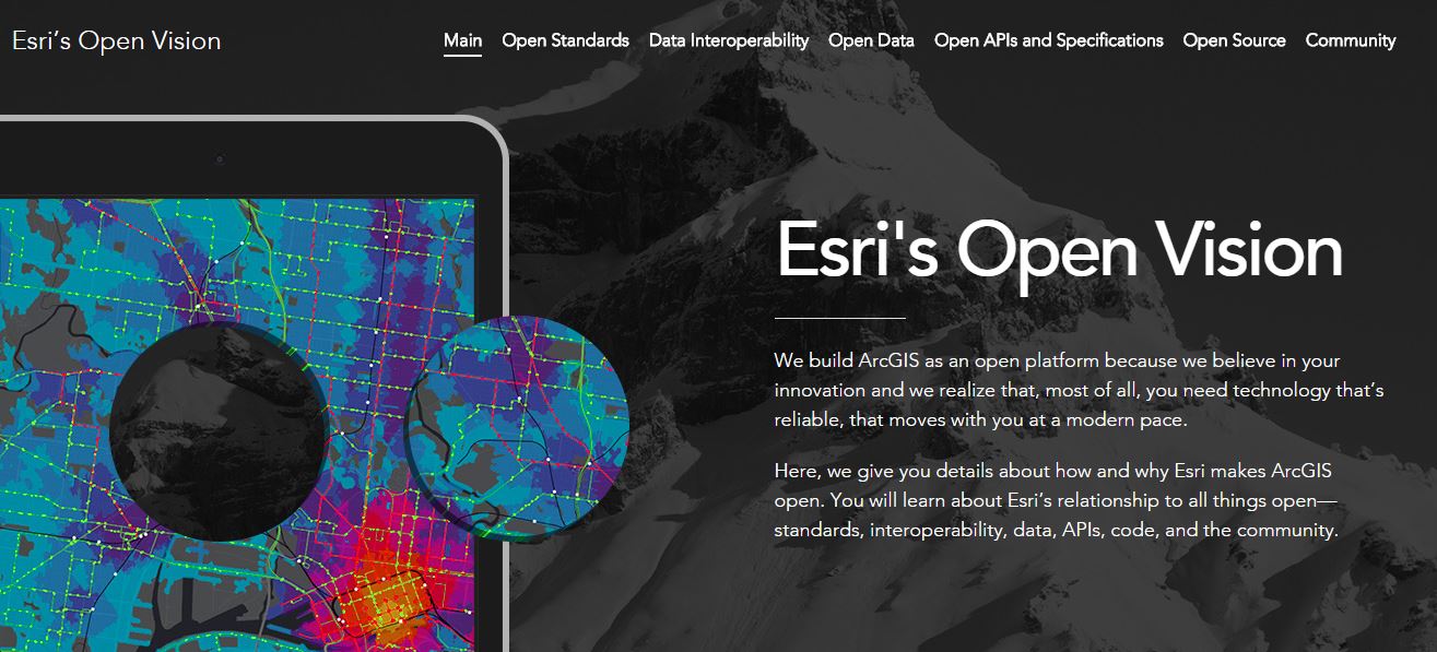 Esri's Open Vision - Esri Community
