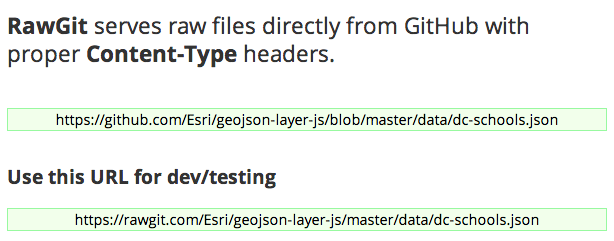 Using RawGit to access GitHub resources - Esri Community
