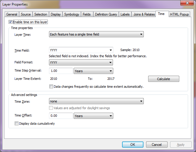 Making a time-slider with polygon "graded color" s... - Esri Community