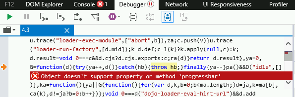 Ie Issue Help With Js Api 43 Error Object Doe Esri Community