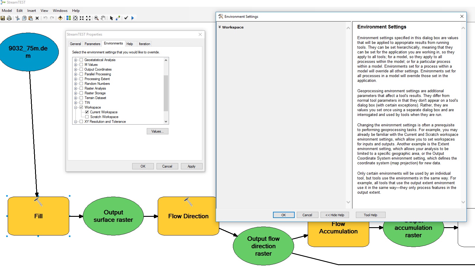 How can I add a work space to Model builder? - Esri Community