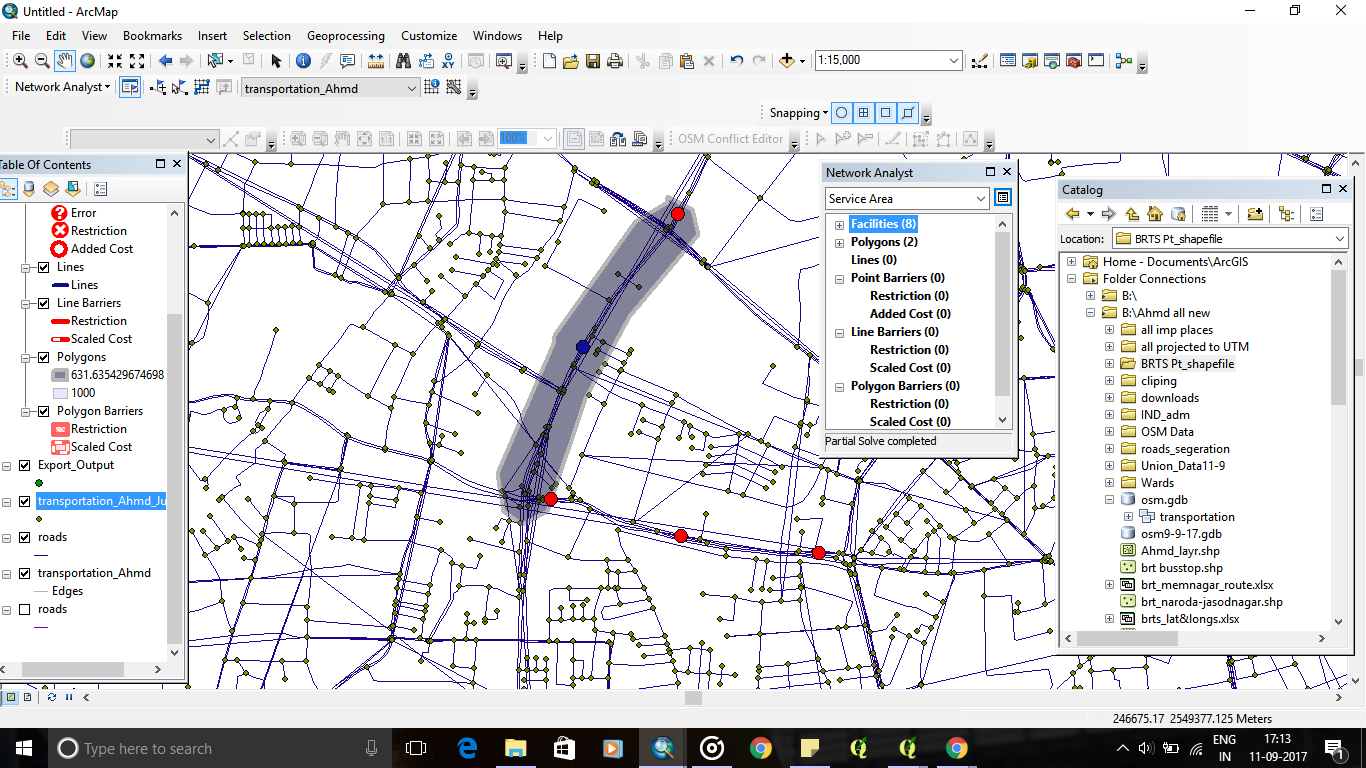 Problem dealing with service area analysis - Esri Community