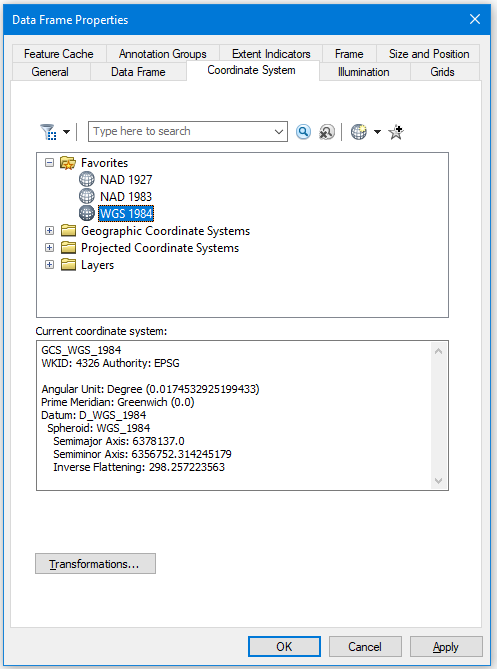 ArcGIS Pro Enable Right Click Coordinate System Esri Community