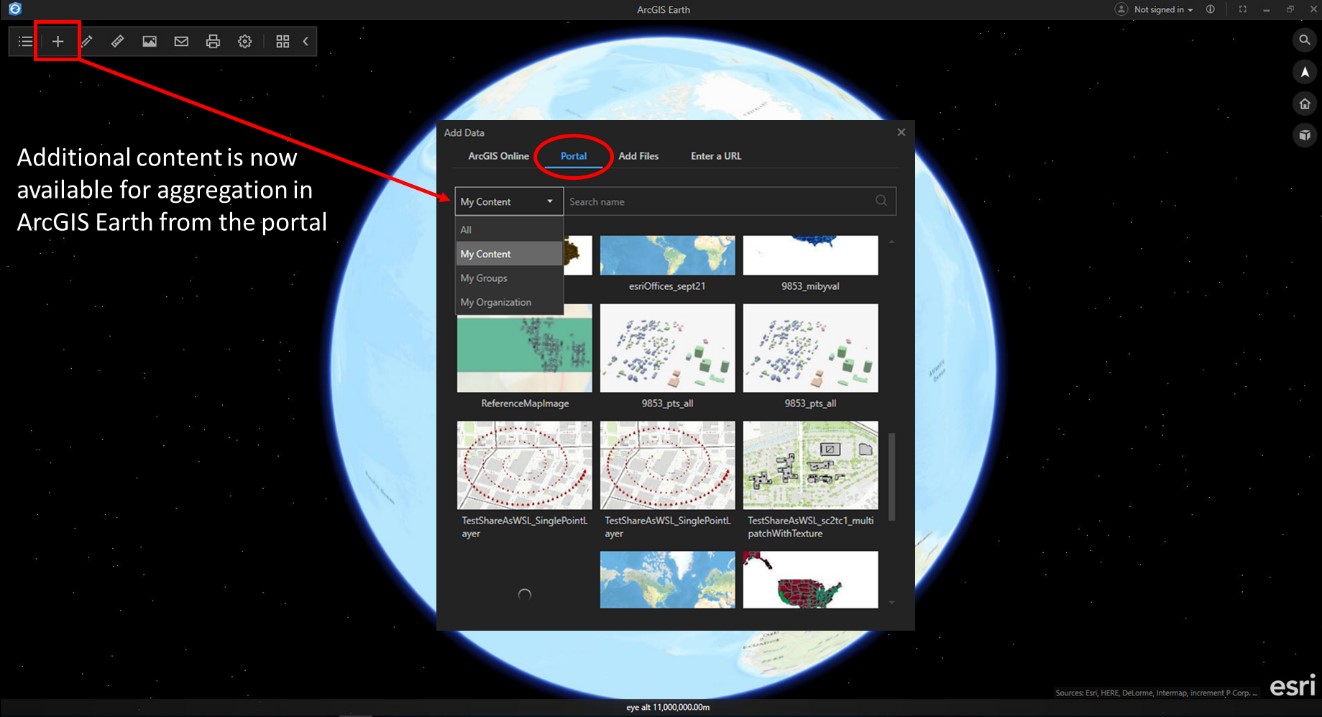 Accessing content with ArcGIS Earth 1.6.1 - Esri Community