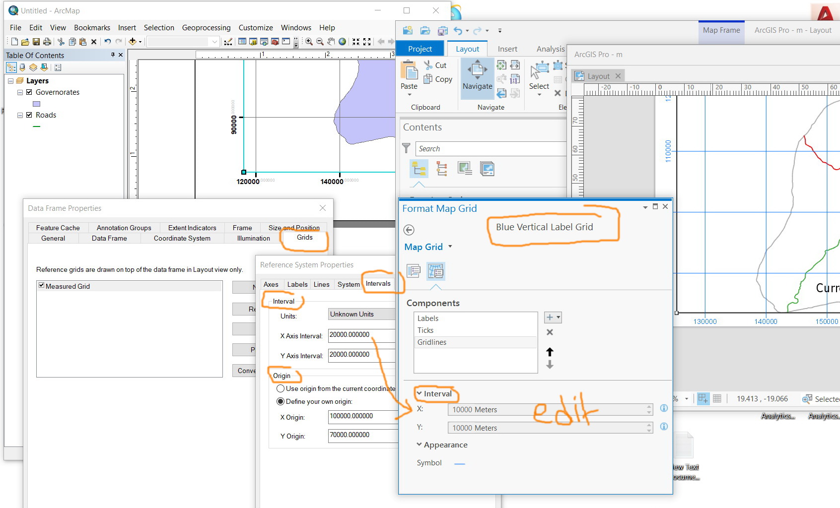 Solved: How to edit the value of interval of grid in ArcGI... - Esri ... Solved: How to edit the value of interval of grid in ArcGI... - Esri ...