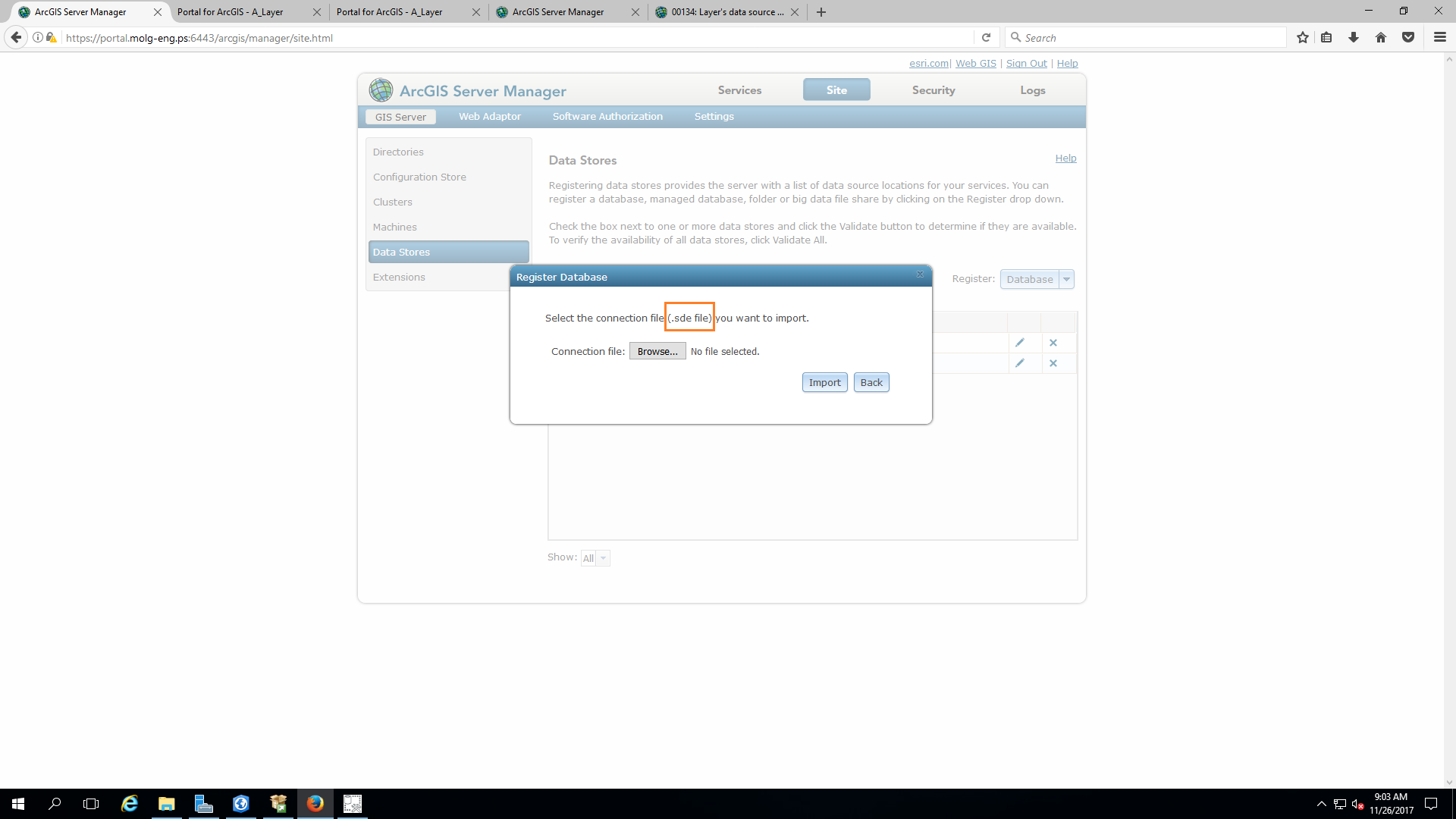 Sharing A Feature Class From Gdb As Web Layer To P Esri Community