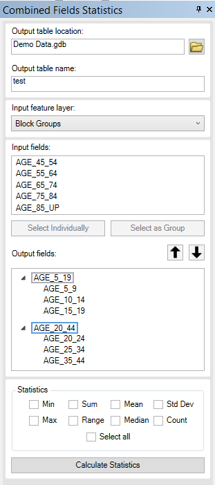 Combined Field Statistics Addin for ArcMap 10.4 - Esri Community