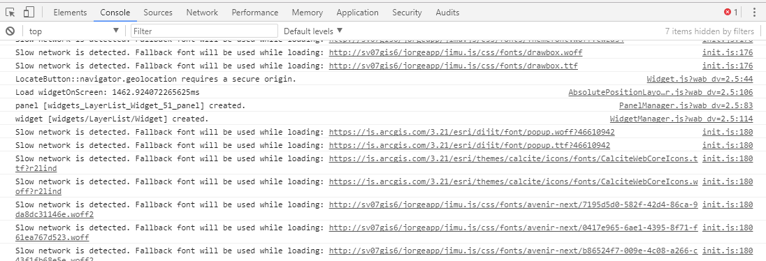 Solved Slow Network Problem With Web Appbuilder Developer Esri Community