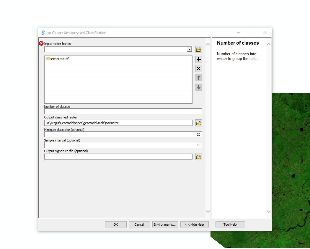 ISO cluster Unsupervised classification input rast... - Esri Community