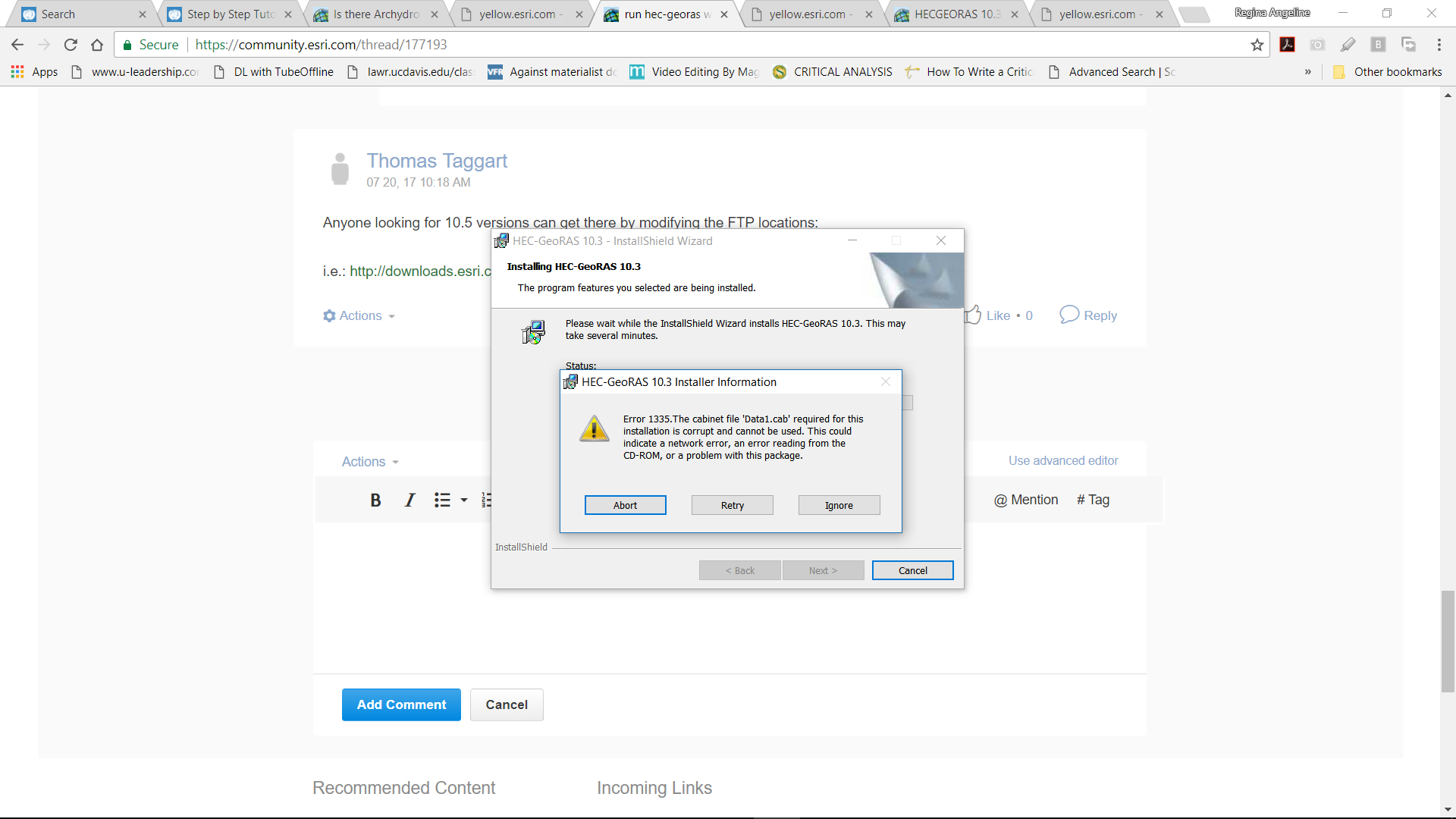 Solved: run hec-georas with arcmap 10.4 - Esri Community