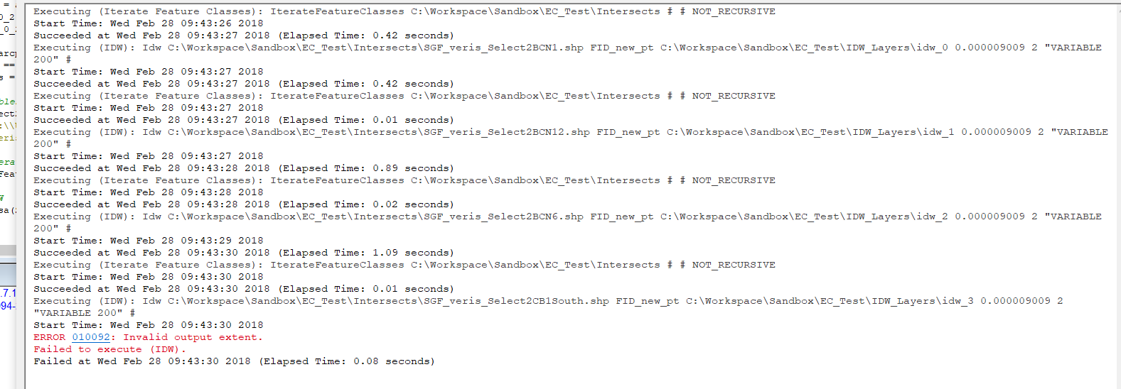 Solved Batch Processing Idw Using Iterator Esri Community