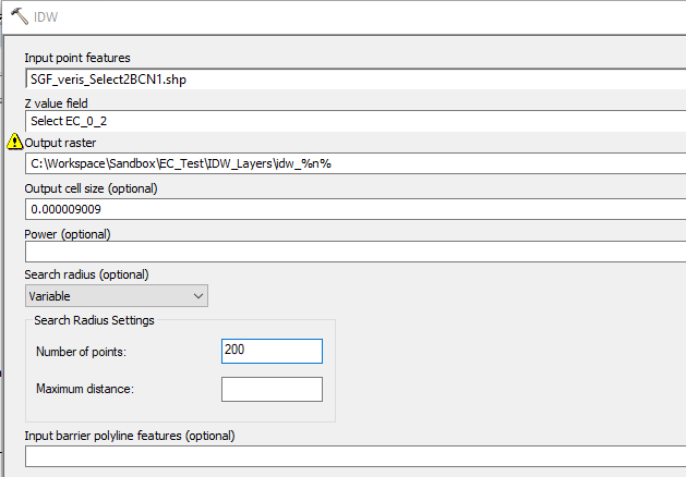 Solved Batch Processing Idw Using Iterator Esri Community