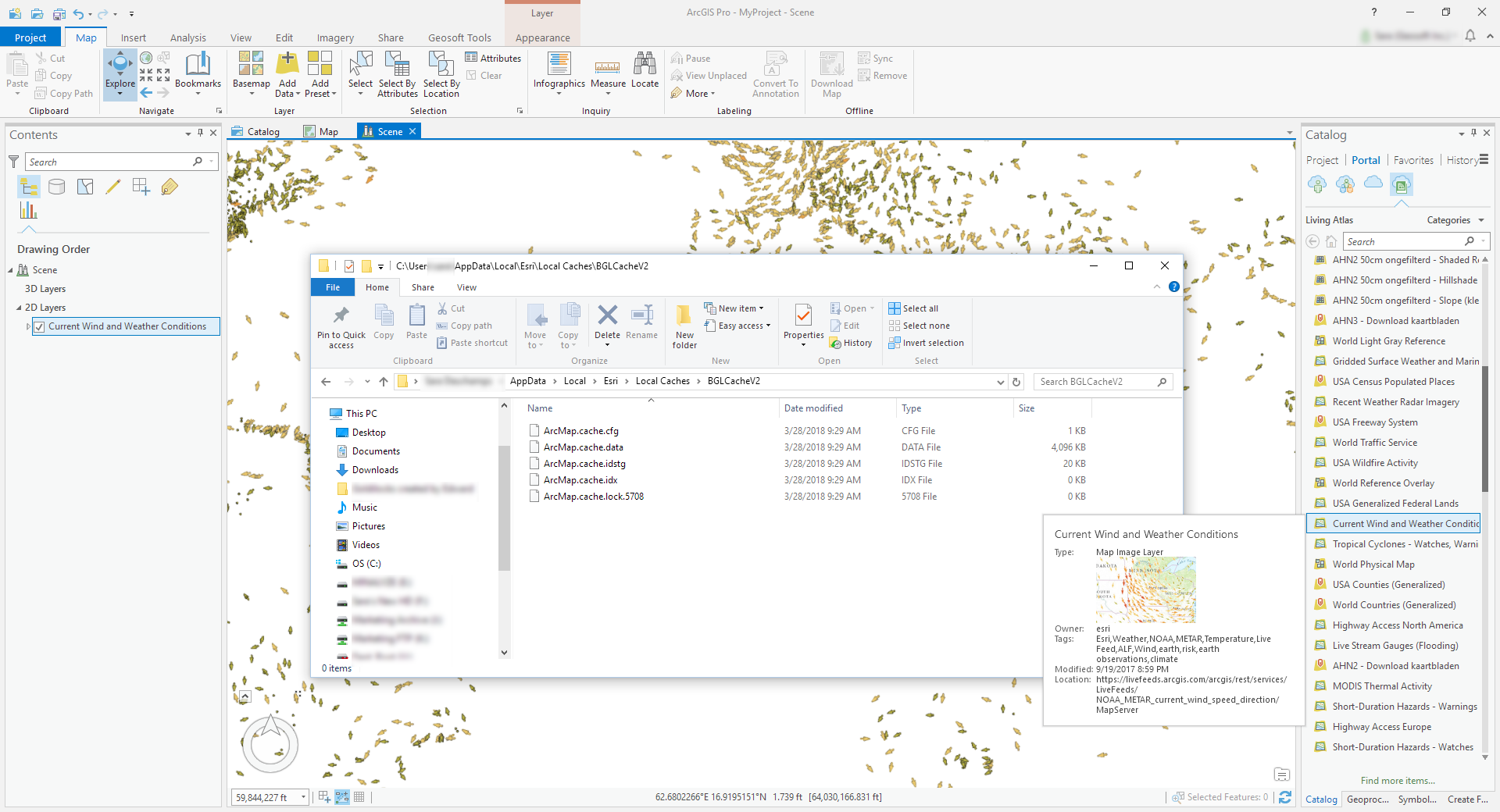 Solved: ArcMap.cache.data file getting huge - Esri Community