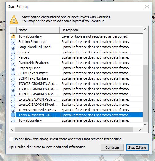 Solved Spatial Reference Does Not Match Data Frame Esri Community