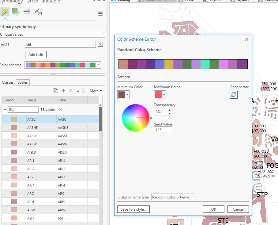 Solved: AcrPro Random Color Symbology - Esri Community