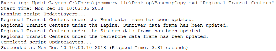 Solved Arcpymappingupdatelayers Isnt Updating Esri Community