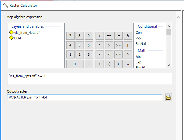 Solved: How To Create Multi-Visibility Raster - Esri Community