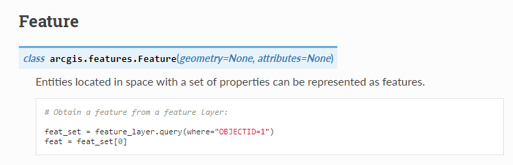 Solved Arcgisfeaturesfeature Python Api Query Esri Community